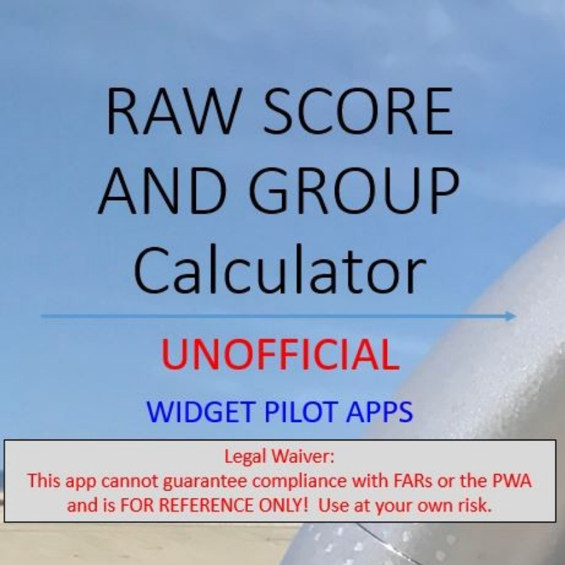 RAW Score And Group Calculator
